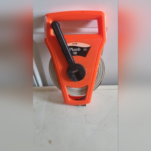 Other | Plumb 10 Foot Fiberglass Measuring Tape Measure Reel Tool ...